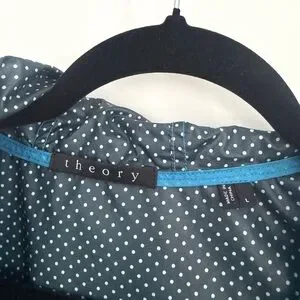 Theory | Jackets & Coats | Theory Polka Dot Jacket In Black And White ...